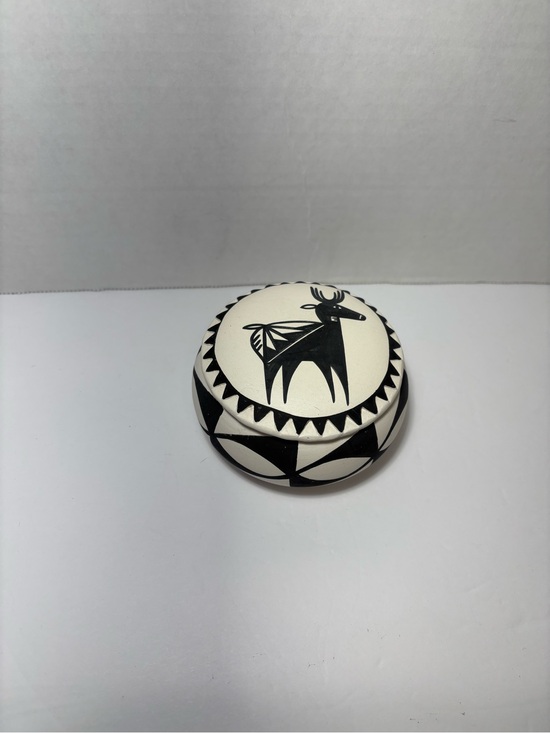 Accents | Pauline Abeita Acoma Pottery Native American Art Trinket Box ...